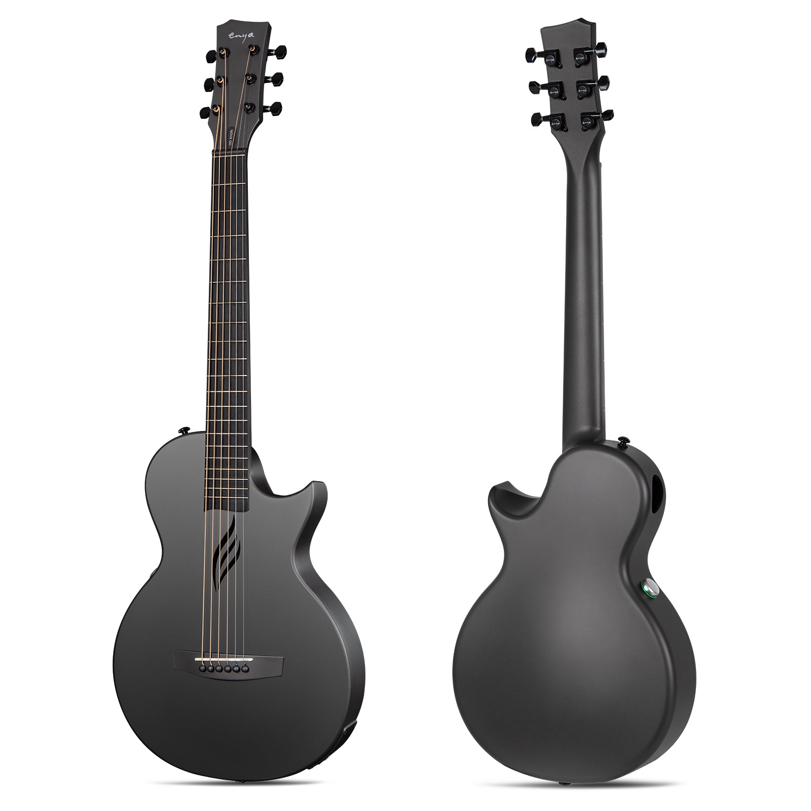 Nova Go SP1 Black Acoustic Guitar Carbon Fibre Electro-Acoustic Guitar ...